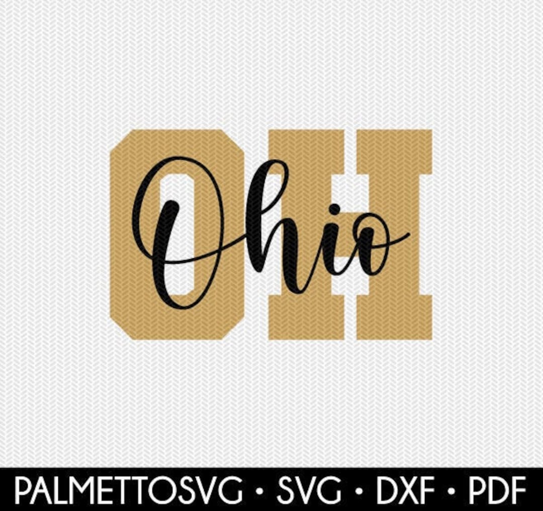 Ohio Svg, Ohio Dxf File, Ohio Cut File, Ohio Clip Art, Svg Files for ...