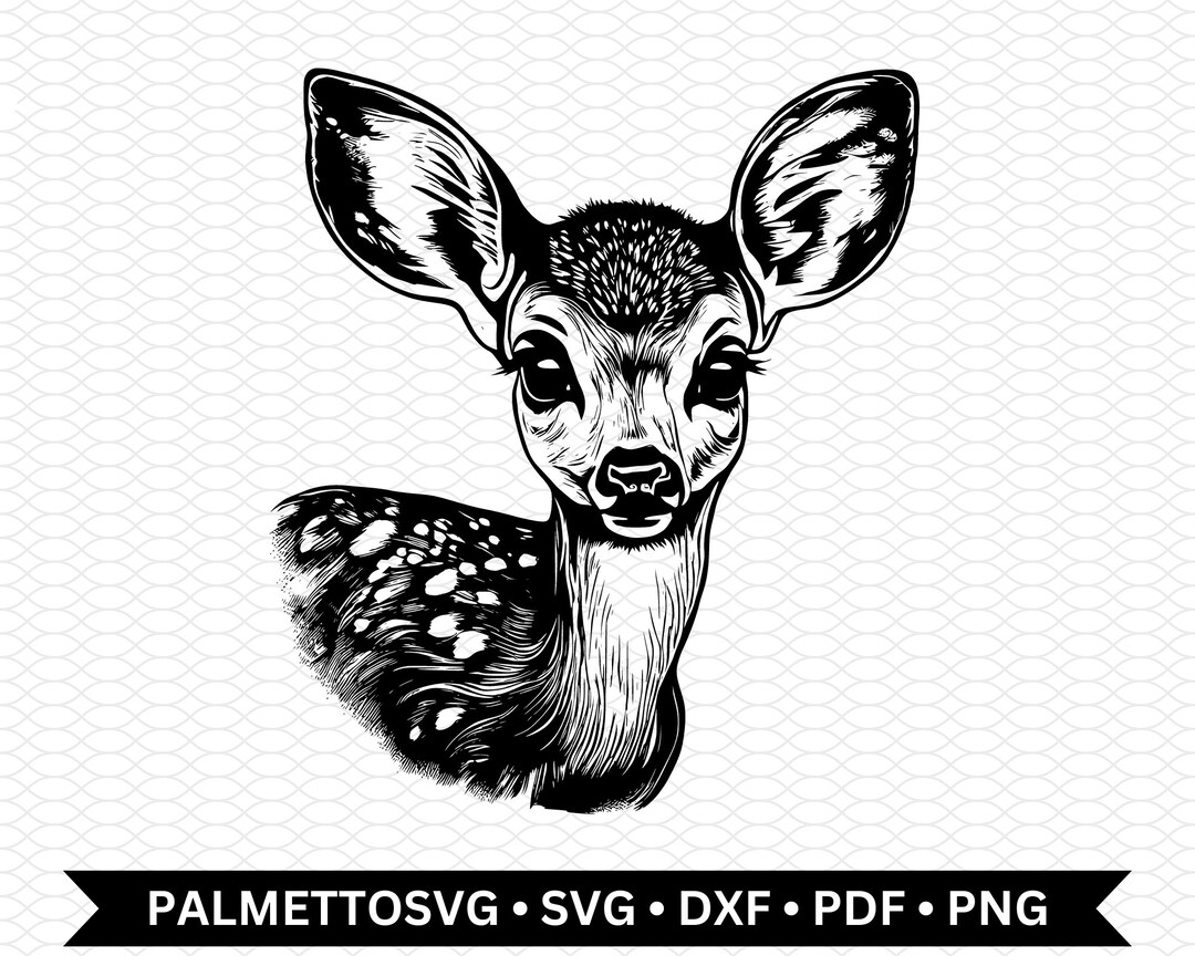 Baby Deer Svg, Baby Deer Dxf File, Deer Hunting Svg, Deer Cut File ...
