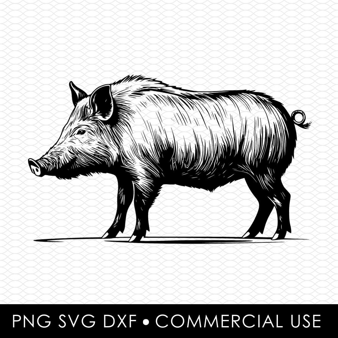 Boar Svg Dxf Png, Laser Cut File, Sublimation Design, Svg Cut File ...