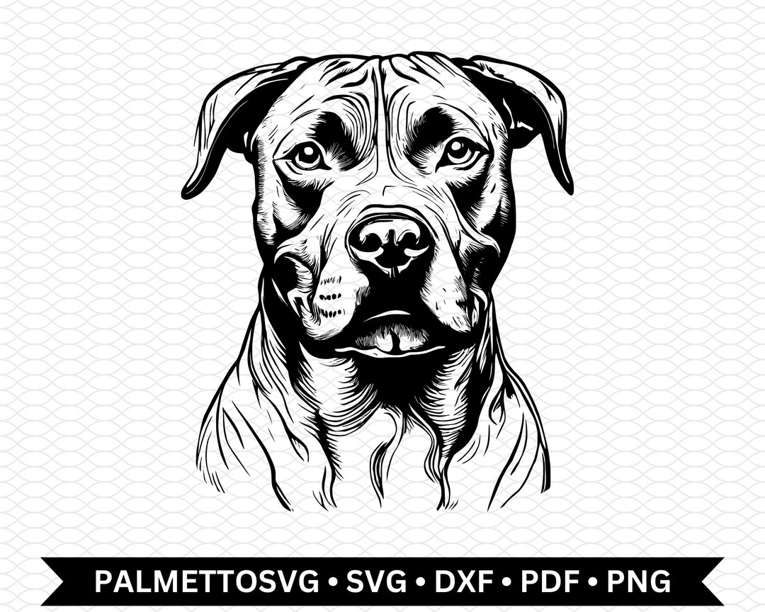 Pit Bull Svg, Pit Bull Dxf File, Pit Bull Cut File, Pit Bull Png, Pit ...