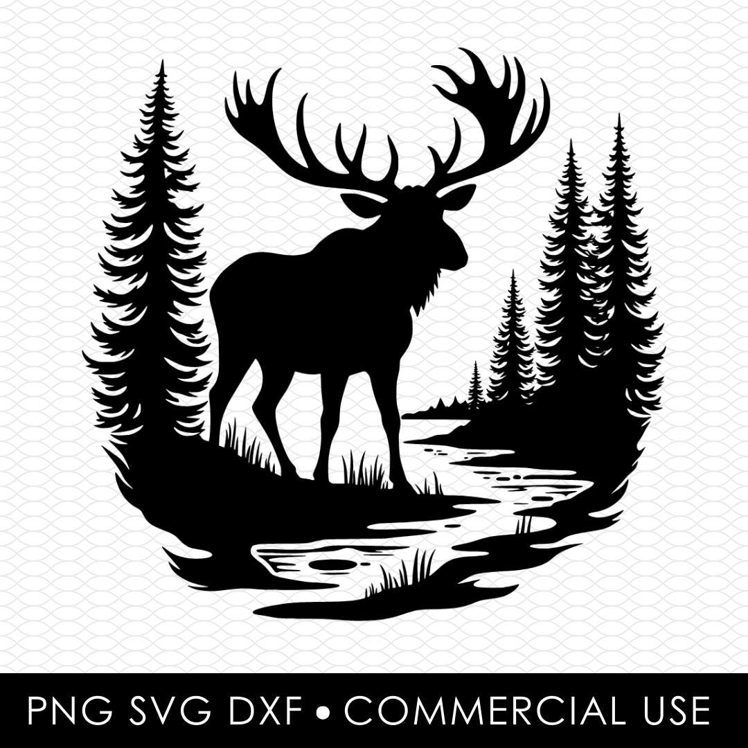 Moose Svg, Moose Png, Moose Dxf, Moose Cut File, Sublimation Designs ...