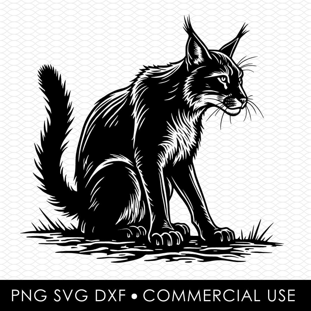 Bobcat Svg, Bobcat Png, Bobcat Cut File, Bobcat Dxf, Sublimation ...