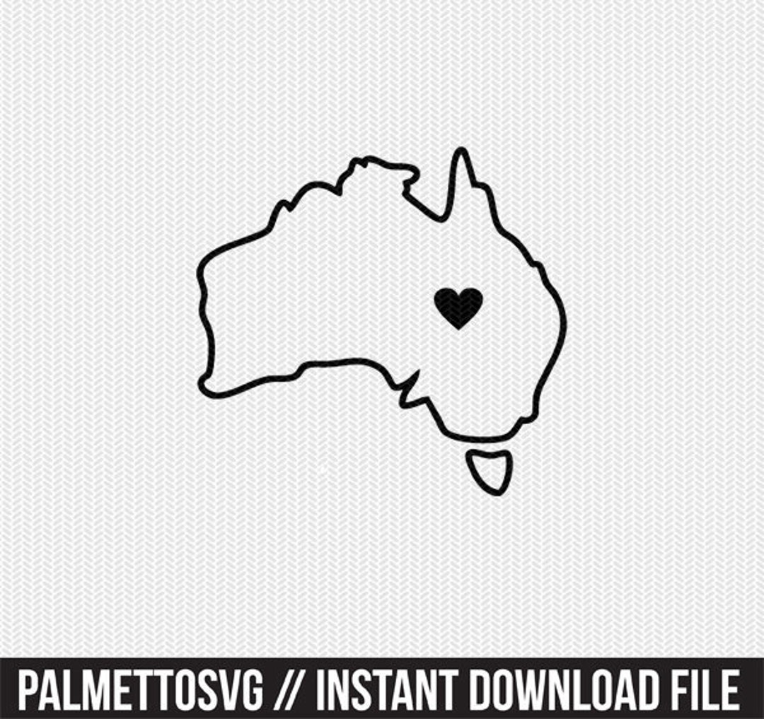 Australia Svg, Australia Outline Svg, Australia Dxf File, Cricut ...