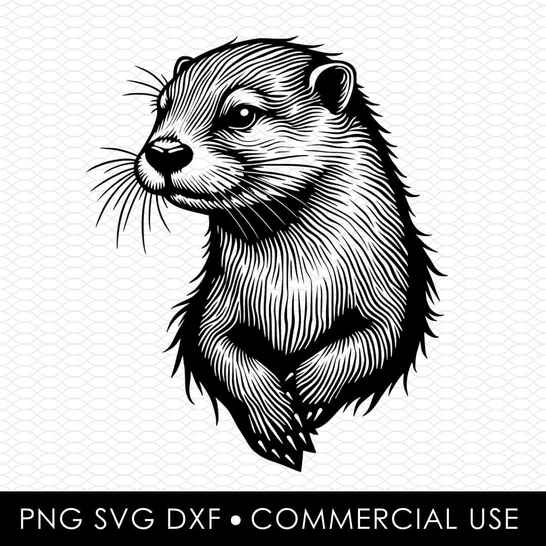 Otter Svg, Otter Png, Otter Dxf, Otter Cut File, Sublimation Designs ...