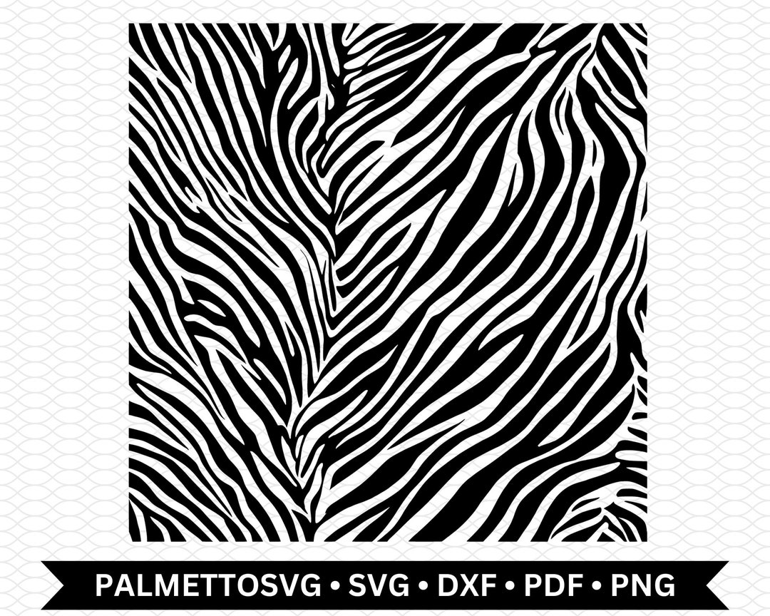 Zebra Print Pattern Svg, Zebra Print Dxf File, Zebra Print Cut File ...