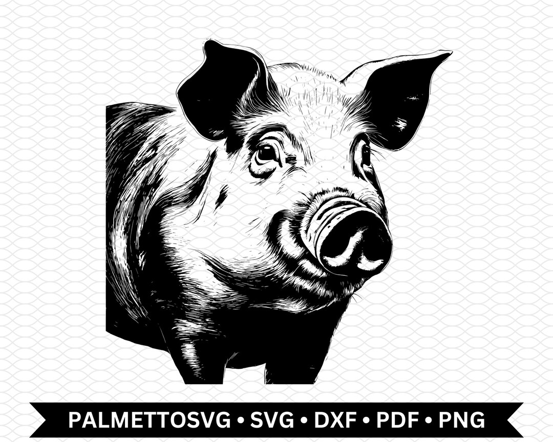 Pig Svg, Pig Png, Pig Dxf File, Pig Cut File, Pig Clip Art, Cricut ...