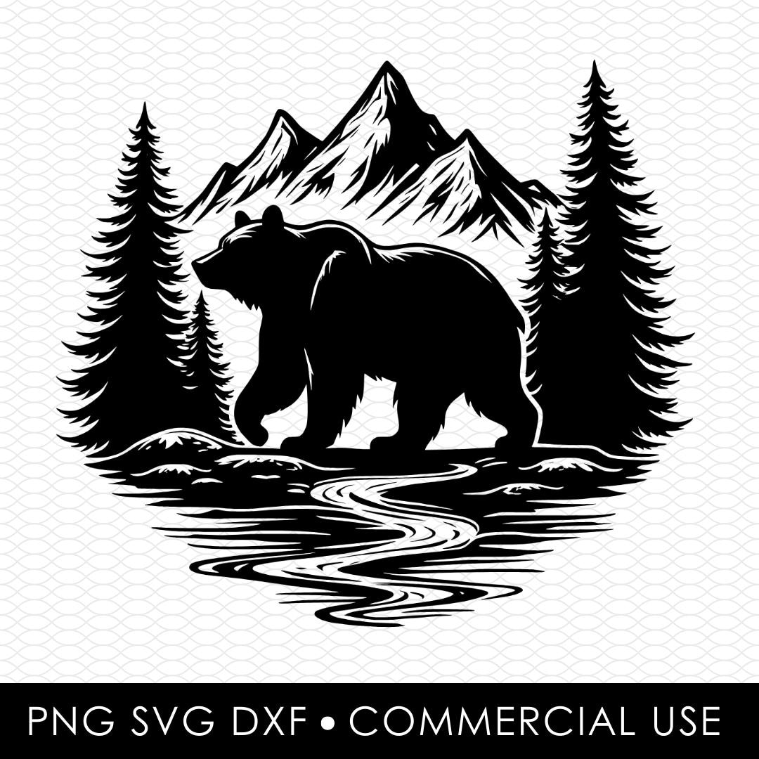 Bear Svg, Bear Png, Bear Png, Bear Dxf, Sublimation Designs, Png ...