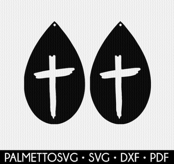Cross Earring Svg Earring Template Svg Cross Svg Cricut - Etsy