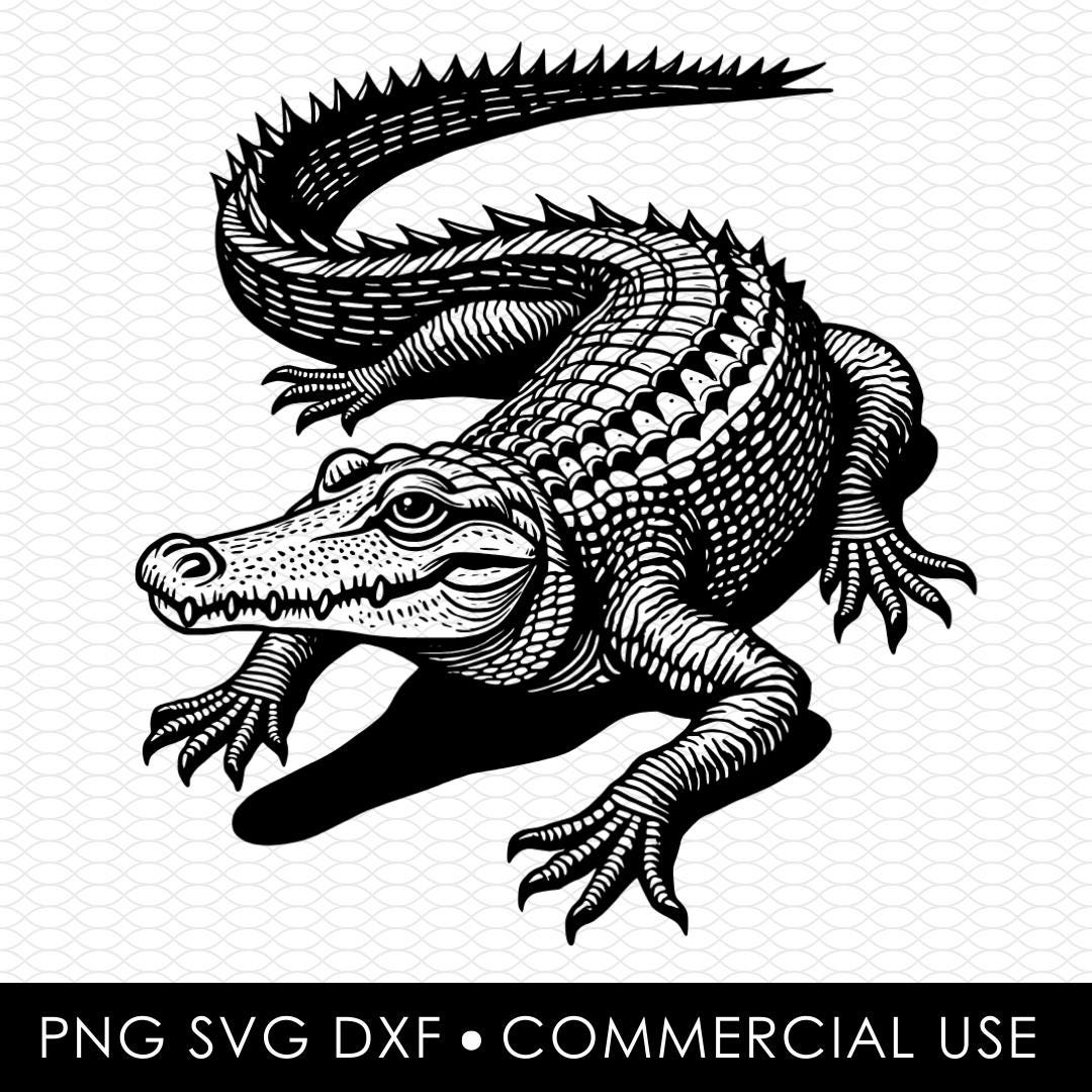 Alligator Svg, Alligator Png, Alligator Cut File, Alligator Dxf ...