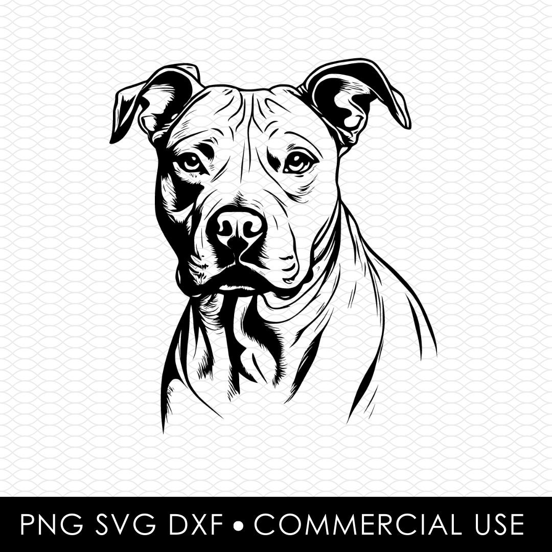 Pitbullsvg Dxf Png, Laser Cut File, Sublimation Design, Svg Cut File ...