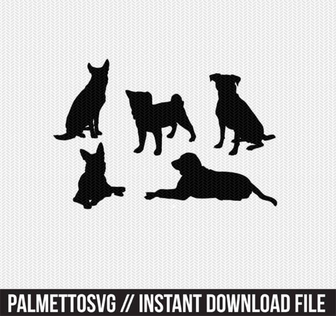 Dogs Svg Dog Dxf File Dog Cut File Svg Files for Cricut - Etsy
