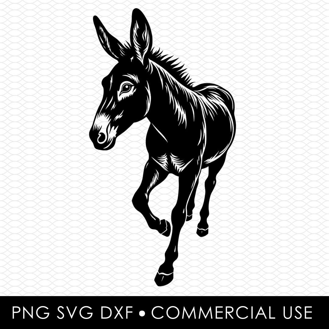Donkey Svg, Donkey Png, Donkey Dxf, Donkey Cut File, Sublimation ...