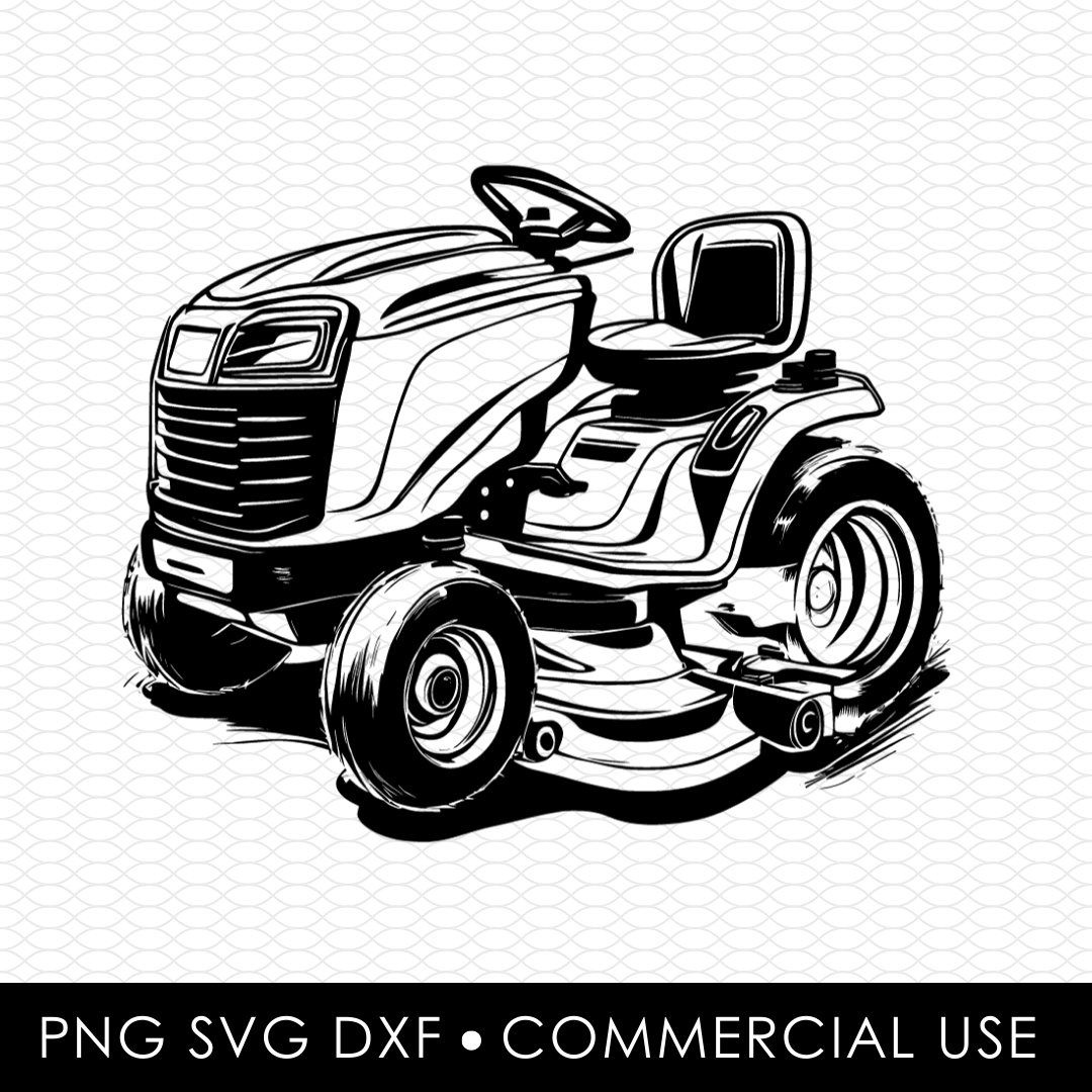 Lawn Mower Svg Dxf Png, Laser Cut File, Sublimation Design, Svg Cut ...