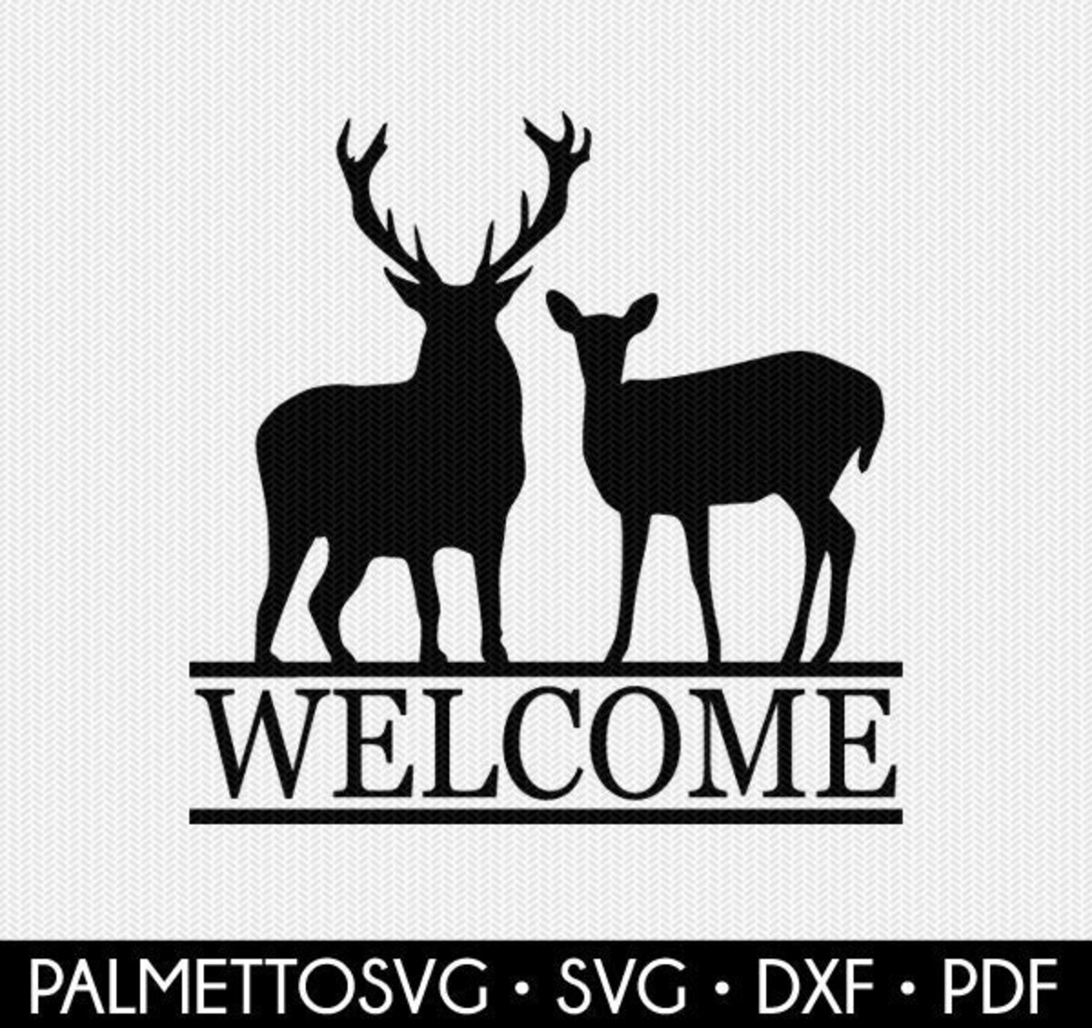 Welcome Svg Deer Svg Deer Dxf Welcome Dxf Welcome Sign - Etsy