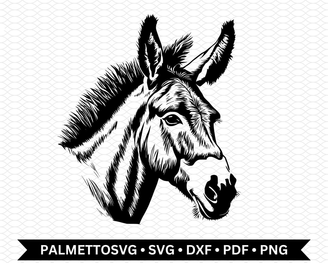 Donkey Svg, Donkey Dxf, Donkey Cut File, Donkey Png, Svg Files for ...