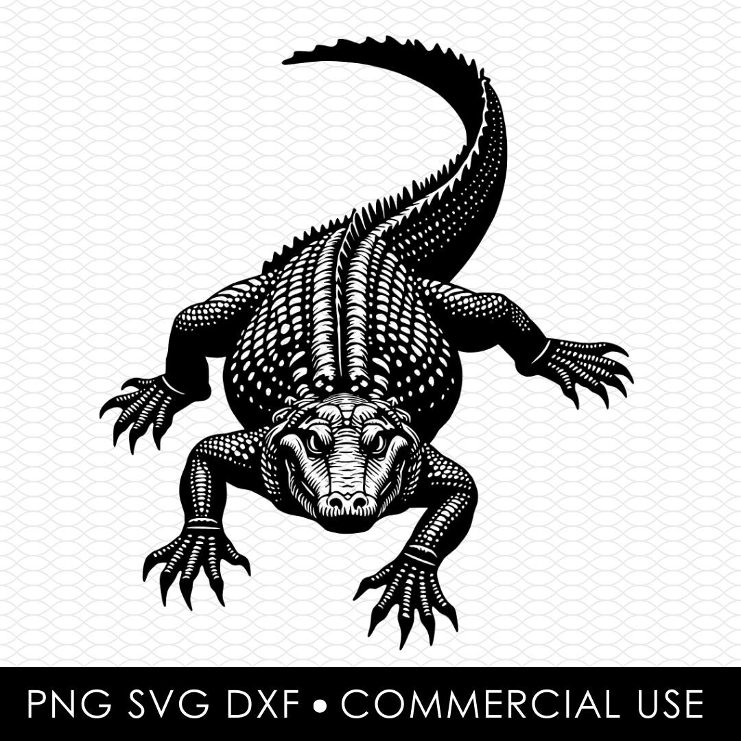Alligator Svg, Alligator Png, Alligator Cut File, Alligator Dxf ...
