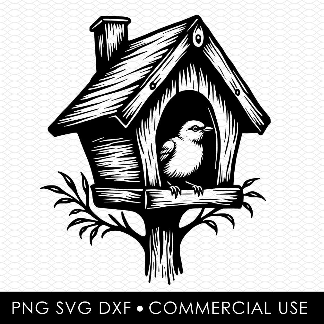 Bird House Svg, Bird House Png, Bird House Cut File, Bird House Dxf ...