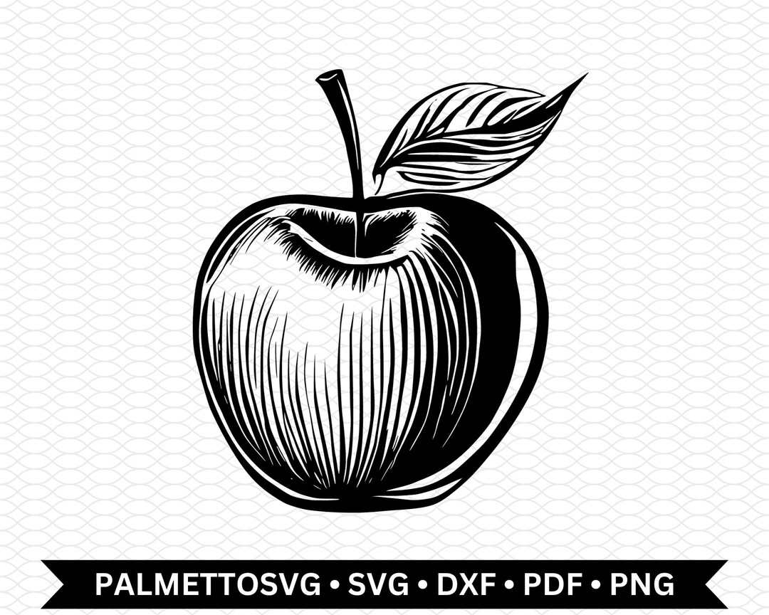 Apple Svg, Apple Dxf File, Apple Cut File, Apple Clip Art, Cricut ...