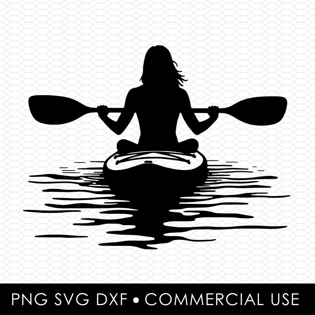 Girl Kayak Svg Dxf Png, Laser Cut File, Sublimation Design, Svg Cut ...