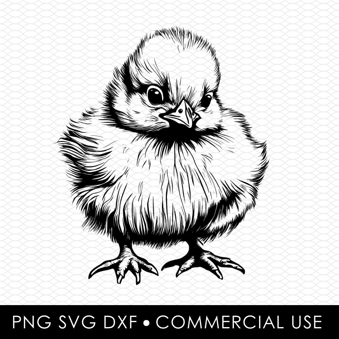Chick Svg Dxf Png, Laser Cut File, Sublimation Design, Svg Cut File ...