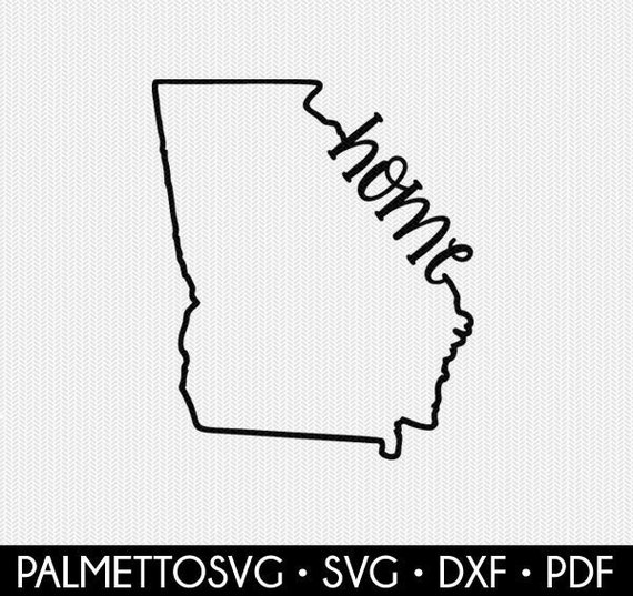 Georgia Svg Georgia Home Svg Georgia Dxf File Georgia Cut - Etsy