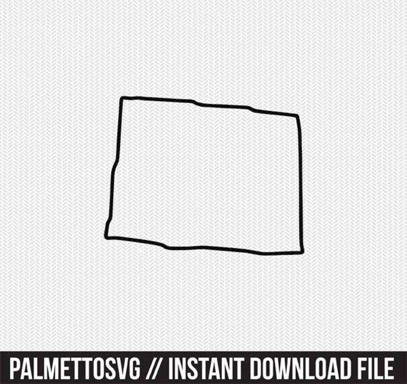 Colorado State Outline Svg Dxf File Stencil Monogram Frame | Etsy