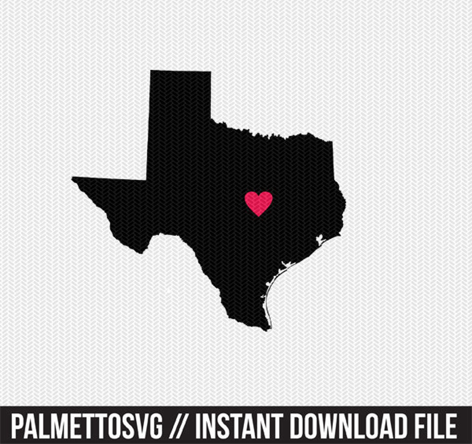 Texas Heart Svg Dxf Cut File Stencil Monogram Frame Silhouette | Etsy