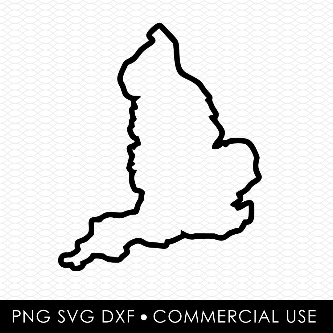 England Outline Svg Png, Sublimation Designs, Png Designs, Svg Designs ...