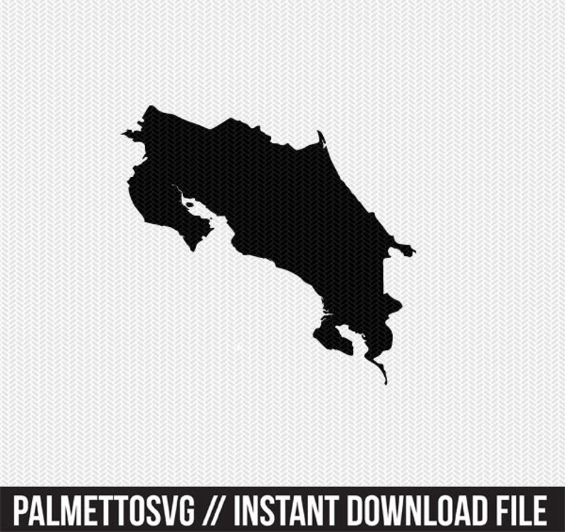 Costa Rica Svg Costa Rica Dxf File Costa Rica Cut File Svg - Etsy