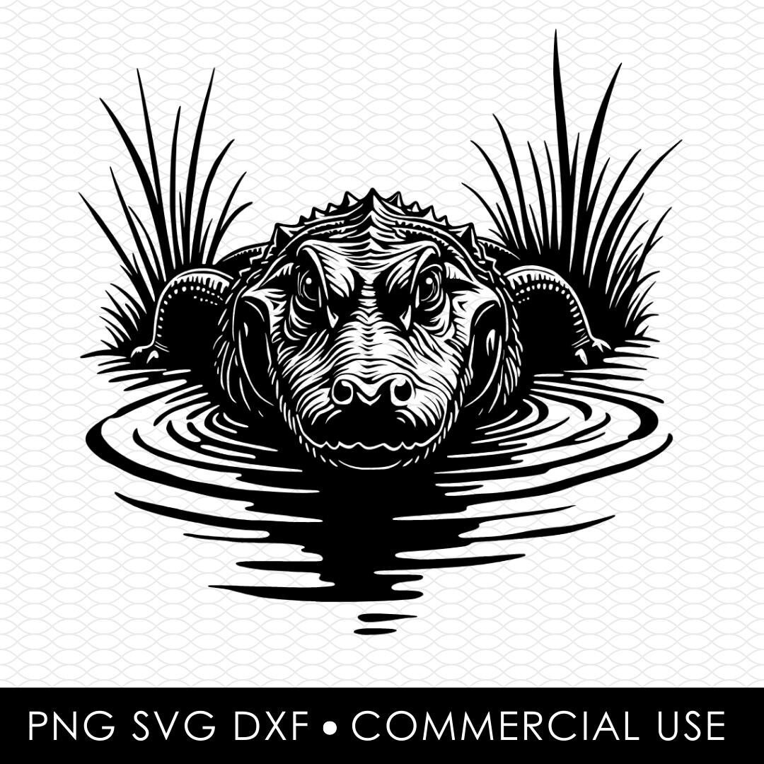 Alligator Svg, Alligator Png, Alligator Cut File, Alligator Dxf ...
