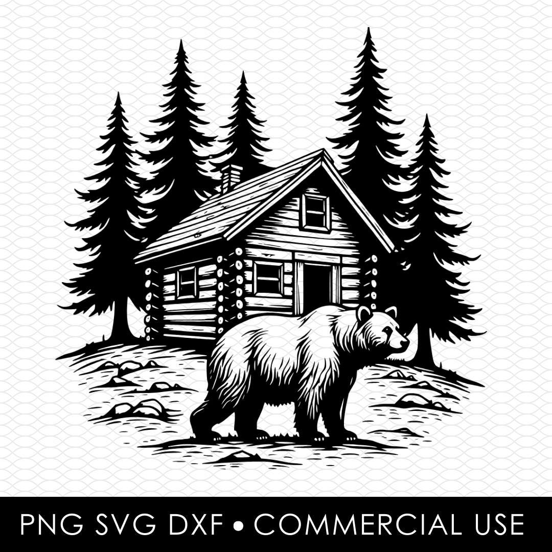 Cabin Svg, Cabin Png, Cabin Cut File, Cabin Dxf, Cabin Laser Cut File ...