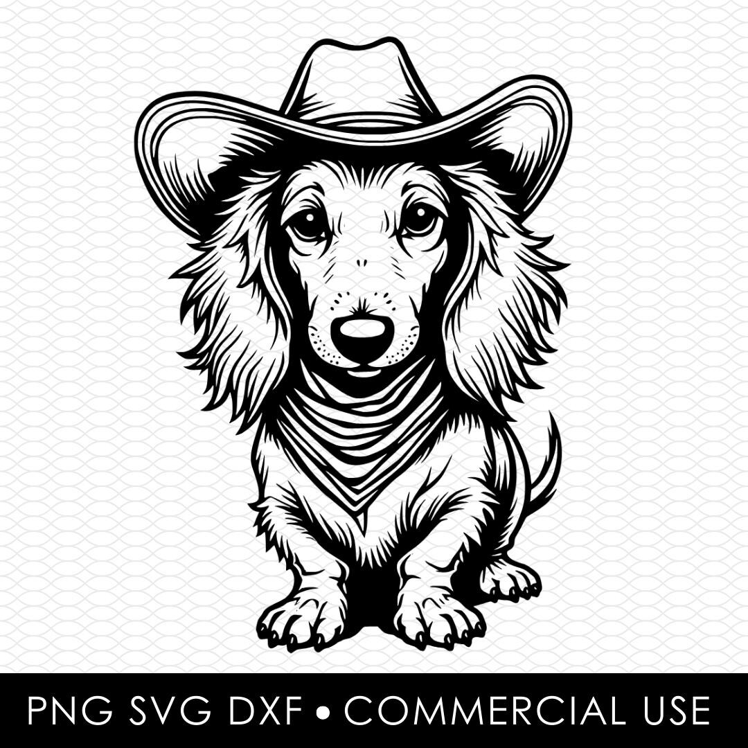 Doxie Cowboy Svg, Doxie Png, Doxie Dxf, Doxie Cut File, Sublimation ...