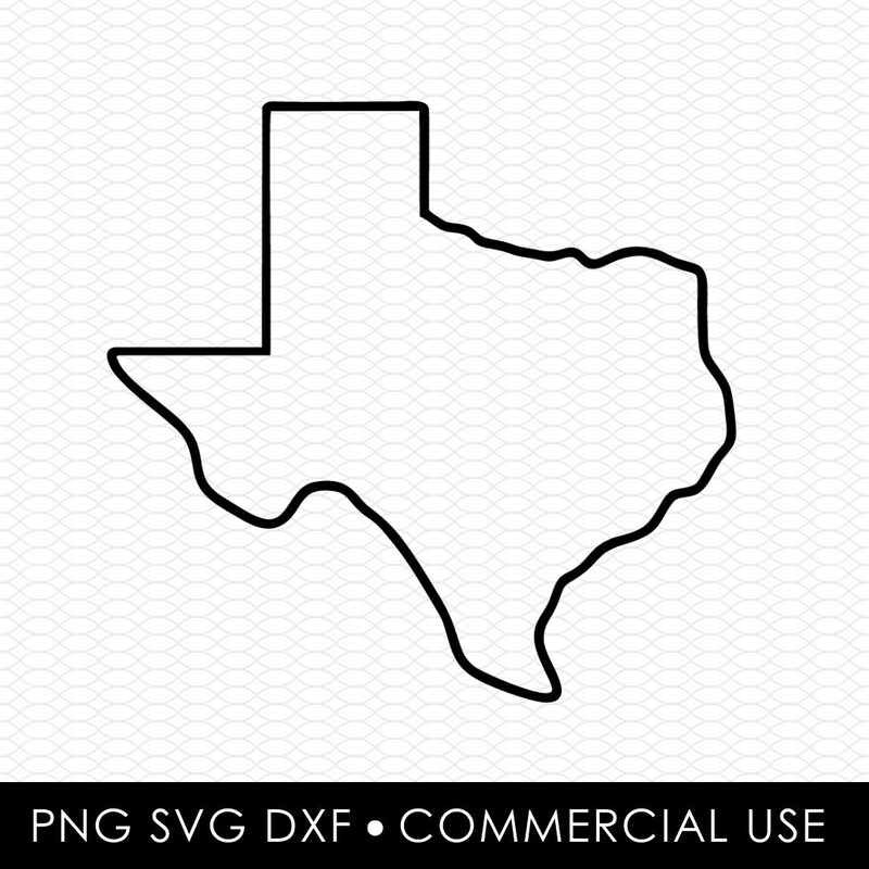 Texas Outline - Etsy