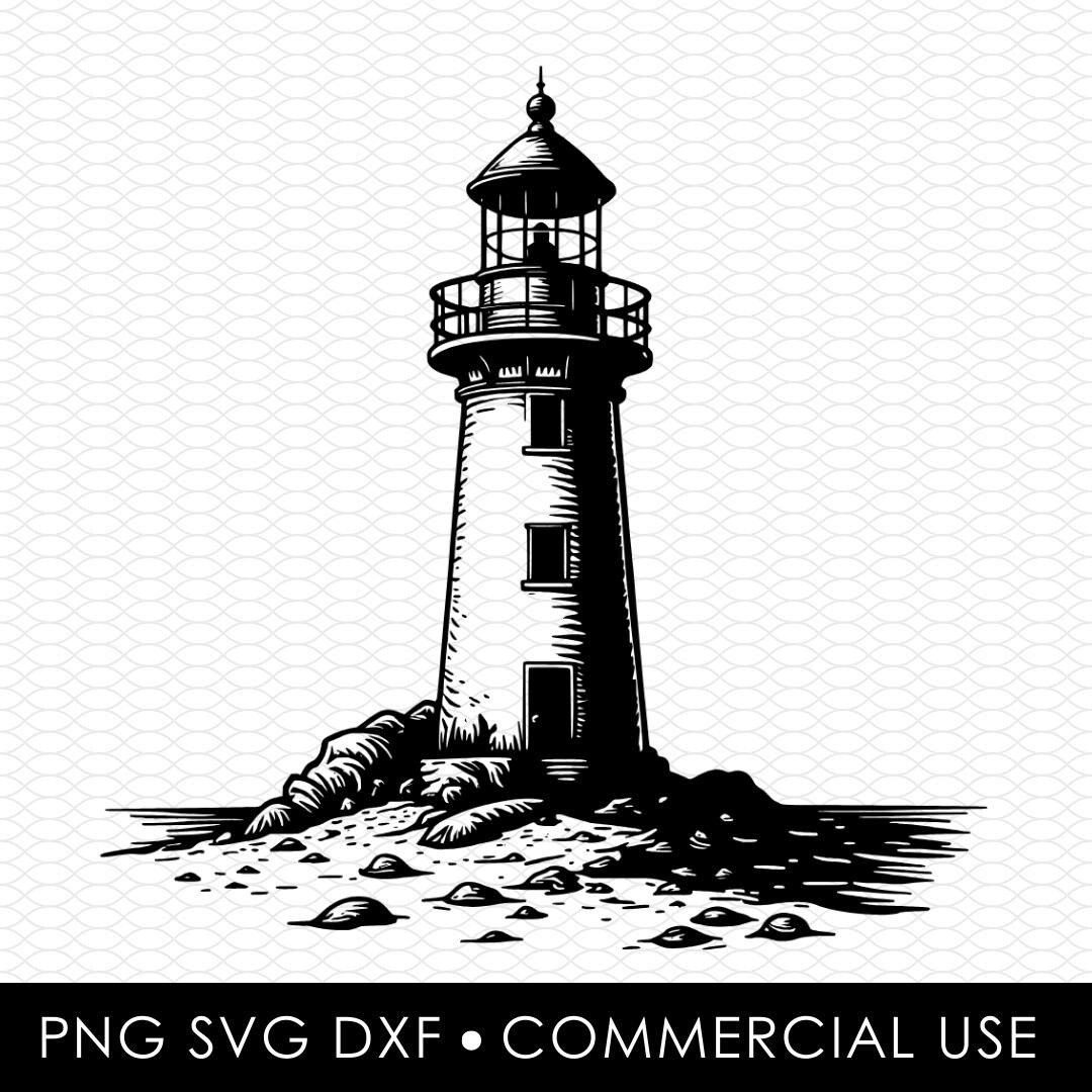 Lighthouse Svg, Lighthouse Png, Lighthouse Dxf, Sublimation Designs ...