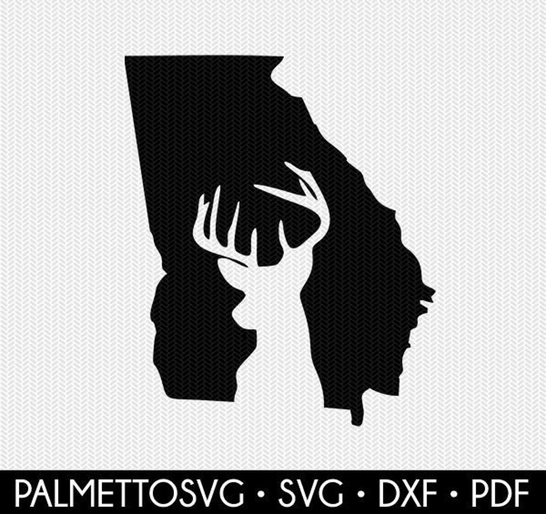 Georgia Svg Deer Hunting Svg Deer Hunting Dxf File Deer - Etsy