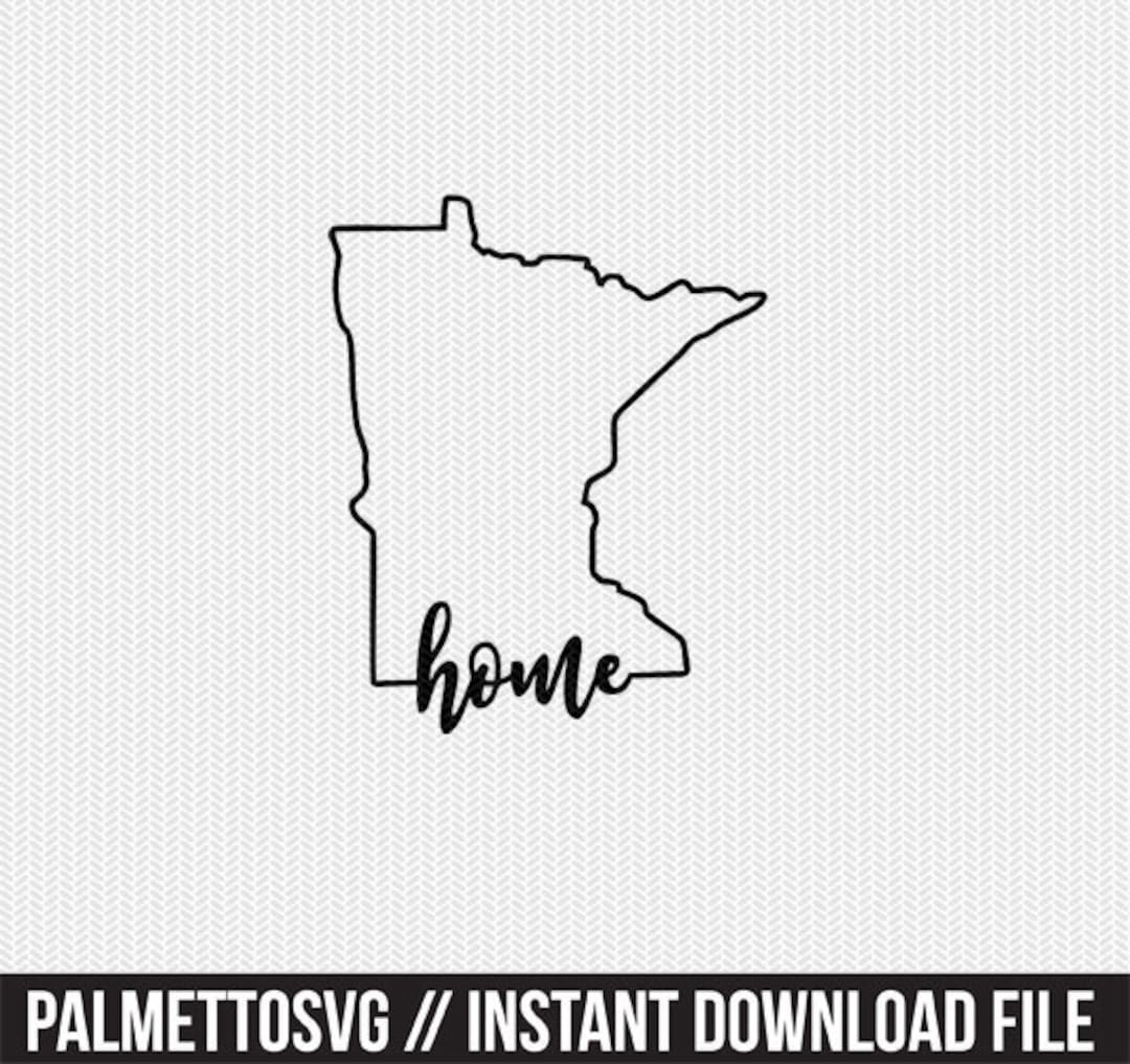 Minnesota Svg, Minnesota Cut File, Minnesota Clip Art, Minnesota Dxf ...