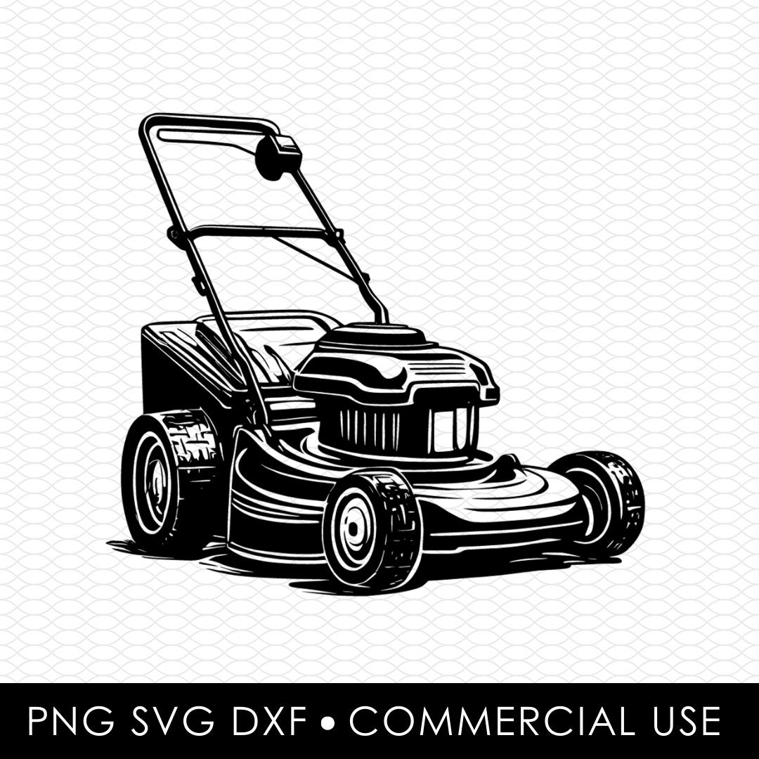 Lawn Mower Svg Dxf Png, Laser Cut File, Sublimation Design, Svg Cut ...