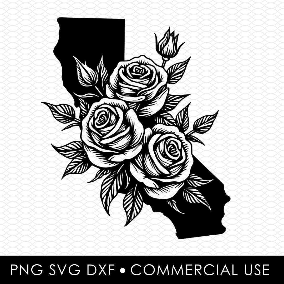 California Svg Dxf Png, Laser Cut File, Sublimation Design, Svg Cut ...
