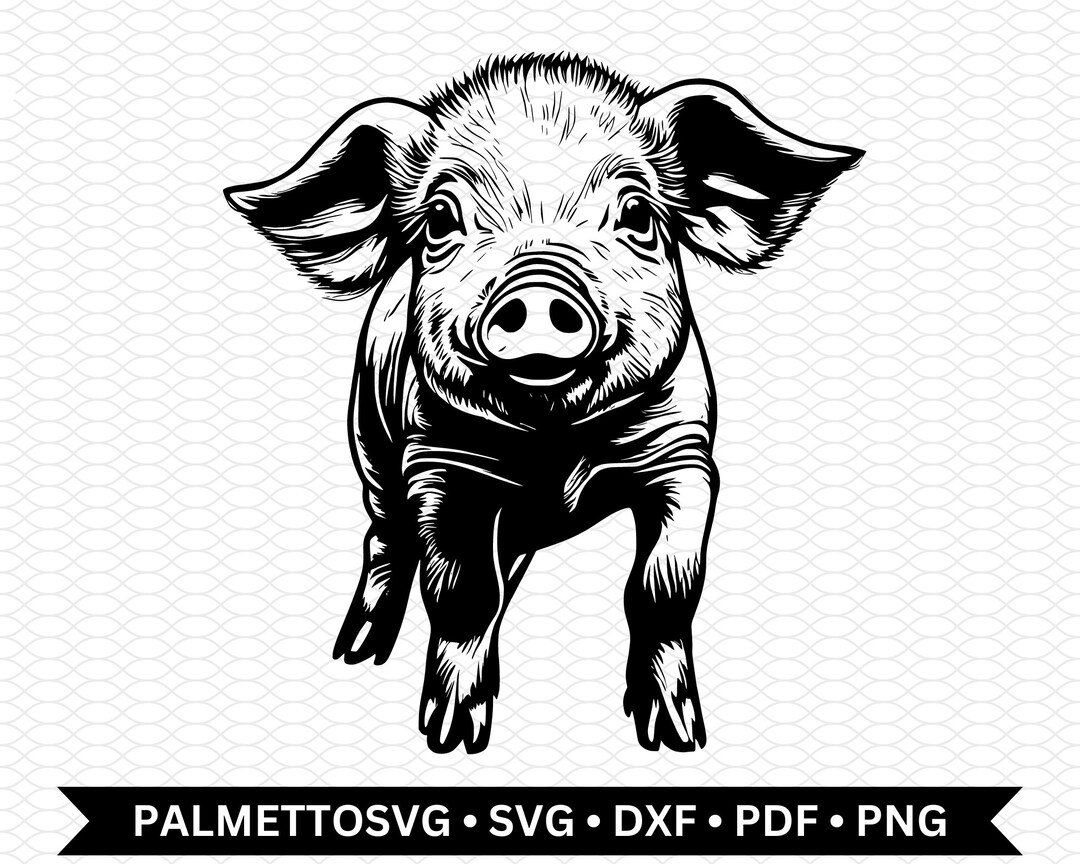 Pig Svg, Pig Png, Pig Dxf File, Pig Cut File, Pig Clip Art, Cricut ...