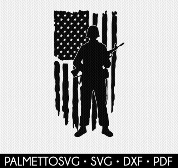 Craft Supplies & Tools army soldier distressed flag svg dxf file ...