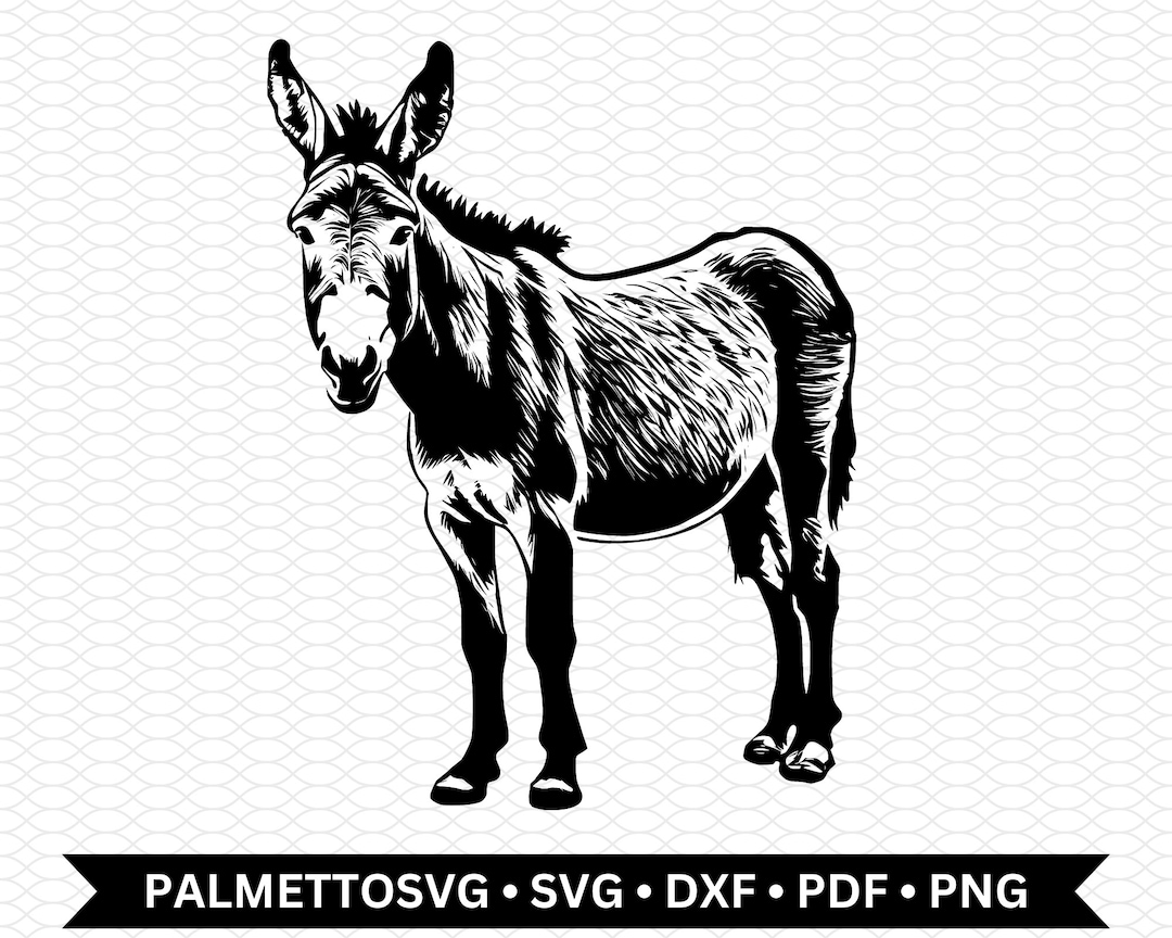 Donkey Svg, Donkey Dxf, Donkey Cut File, Donkey Png, Svg Files for ...