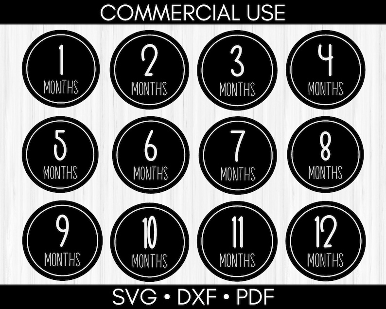Baby Milestone Svg Month Milestone Svg Newborn Baby Svg - Etsy