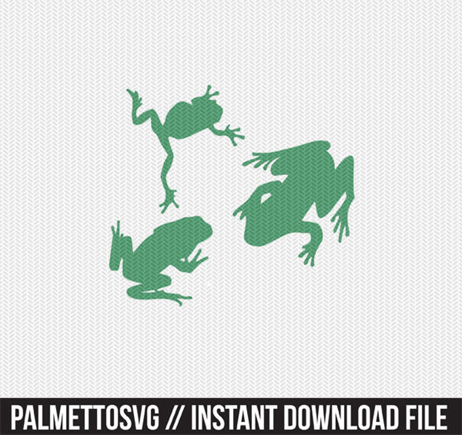 Tree Frogs Svg Frog Clip Art Frog Cut File Dxf File - Etsy