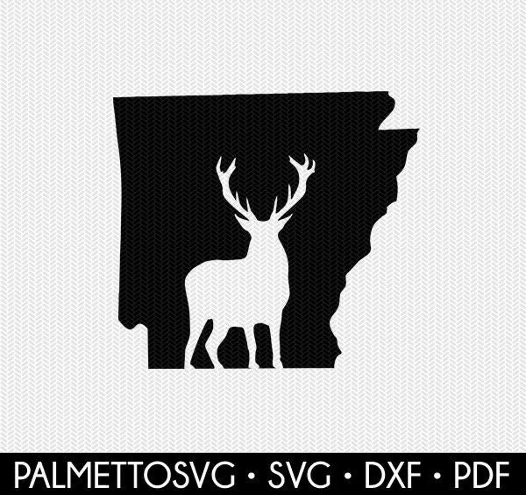 Arkansas Svg, Deer Svg, Deer Hunting Svg, Deer Dxf File, Svg Files for ...