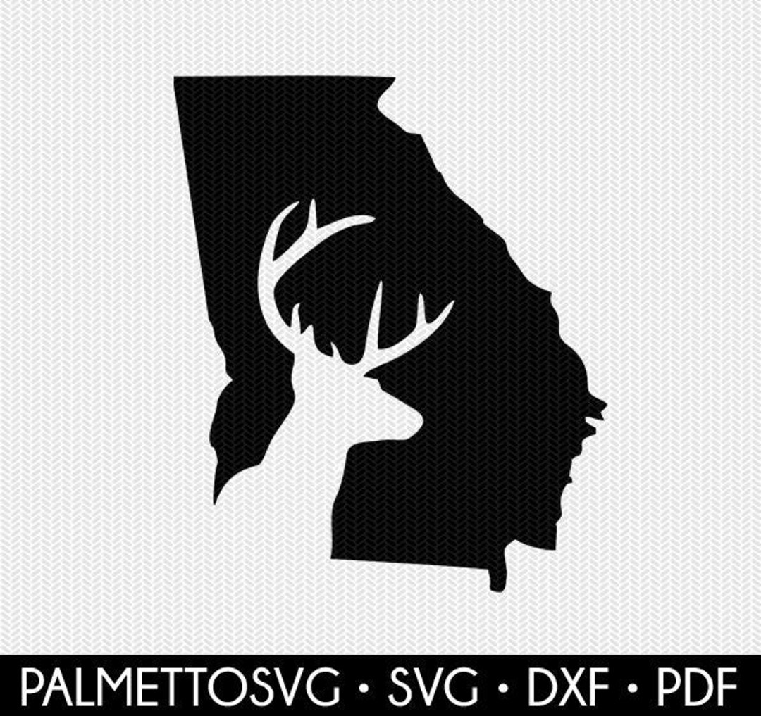 Georgia Svg Deer Hunting Svg Deer Hunting Dxf File Deer - Etsy