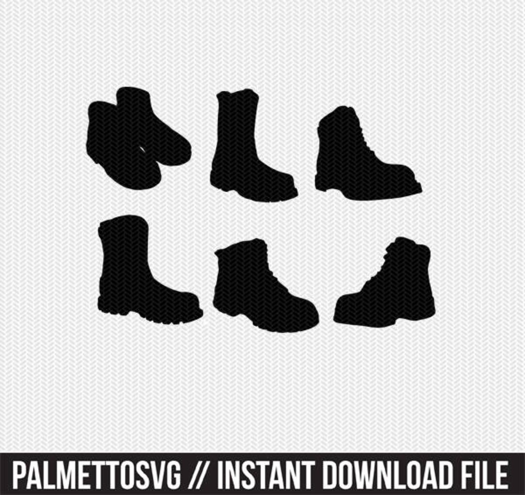 Work Boots Svg, Boots Svg, Boots Dxf File, Boots Cut File, Svg Files ...