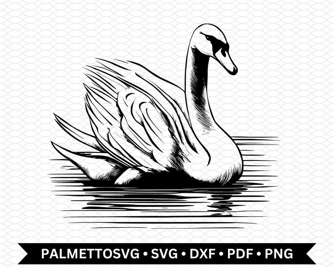 Swan Svg, Swan Dxf File, Swan Cut File, Swan Png, Swan Clip Art, Cricut ...