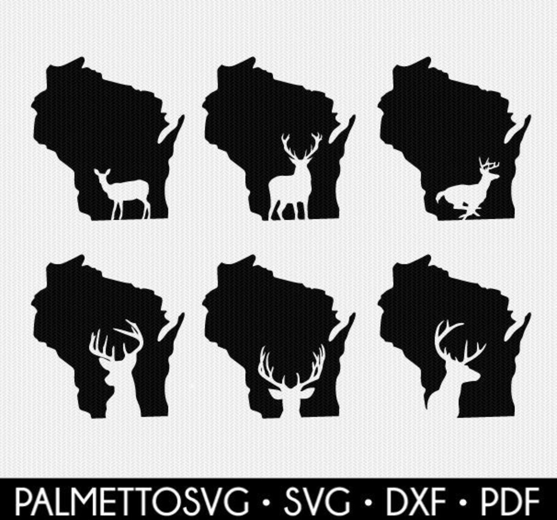 Wisconsin Deer Svg Svg Files for Cricut Deer Hunting Svg - Etsy