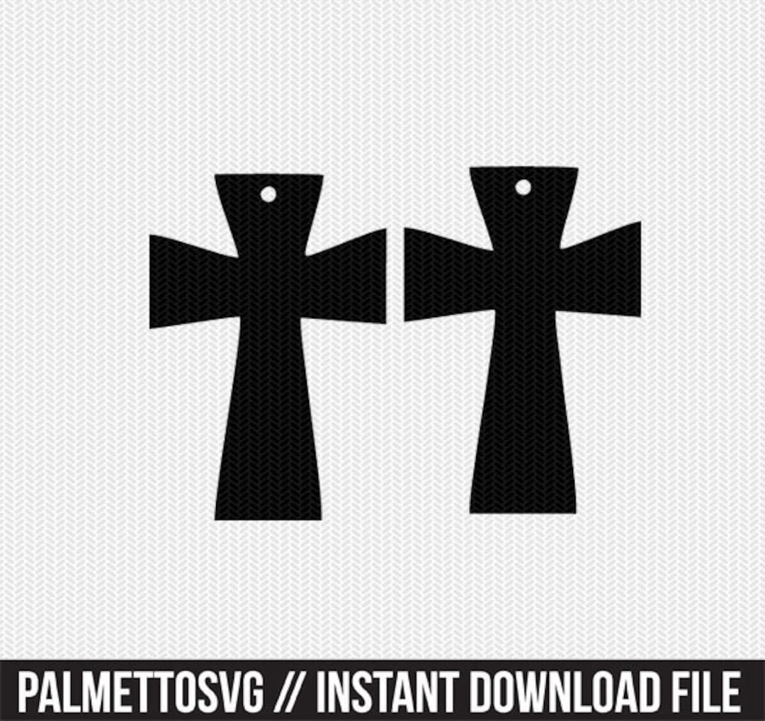 Cross Svg, Cross Earring Svg, Template Svg, Earring Svg, Cross Svg ...