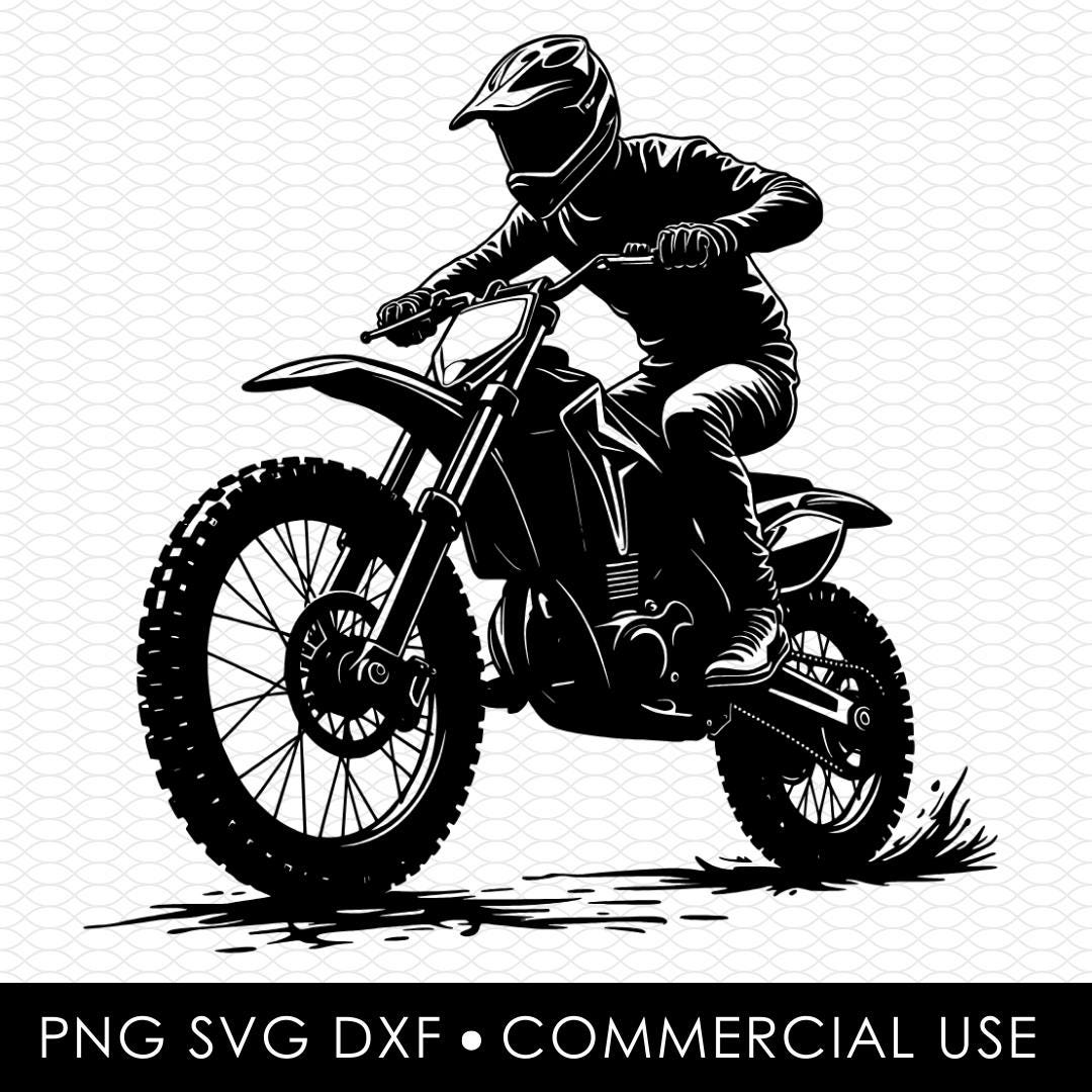 Dirt Bike Svg, Dirt Bike Png, Dirt Bike Dxf, Dirt Bike Cut File ...